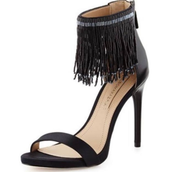 BCBGMaxAzria | Shoes | Bcbgmaxaria Devine Beaded High Heel Ankle Dress ...